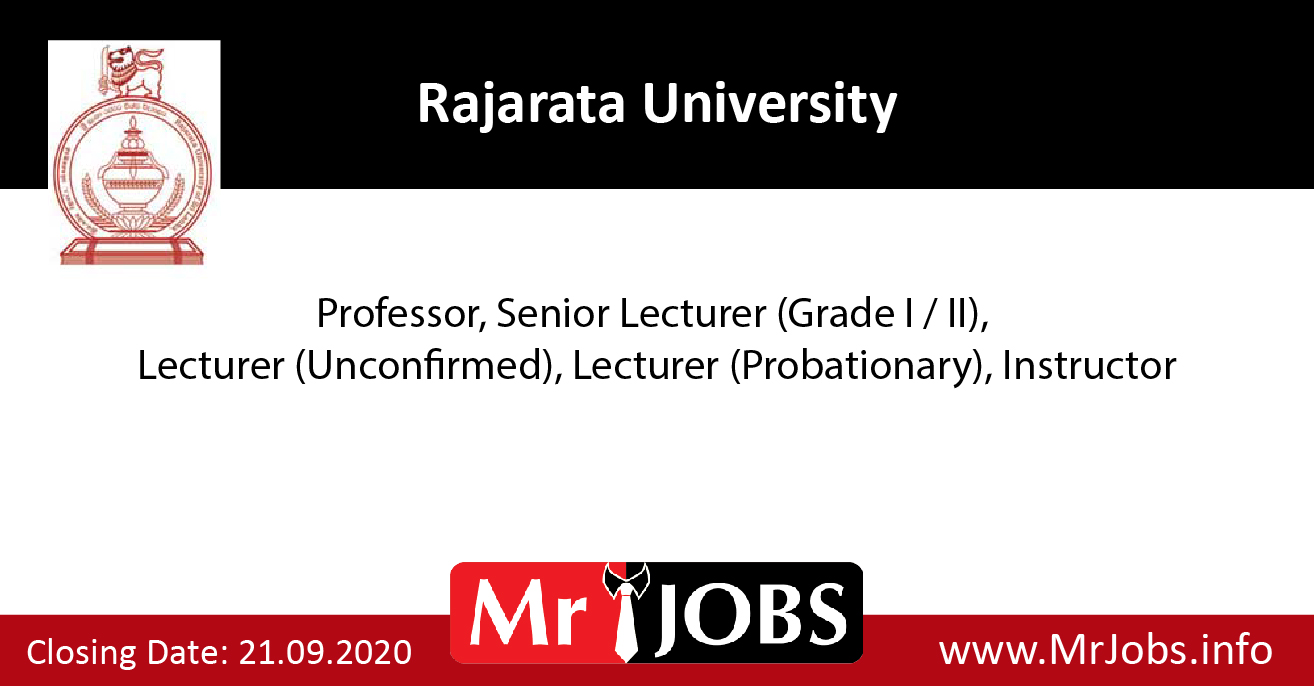 Professor, Senior Lecturer (Grade I / II), Lecturer (Unconfirmed ... Professor, Senior Lecturer (Grade I / II), Lecturer (Unconfirmed ...