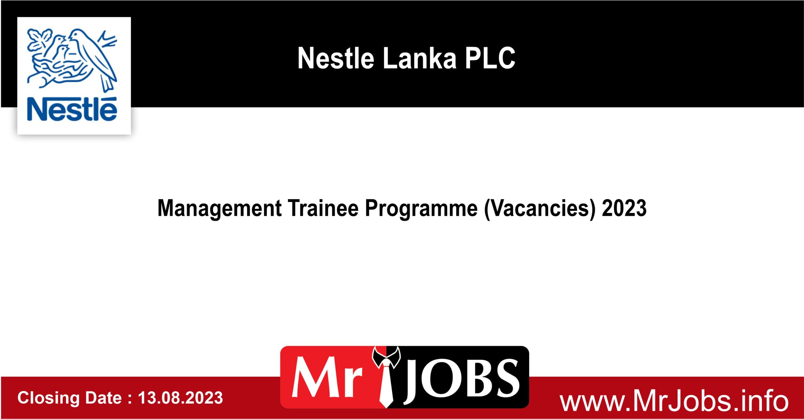 Nestle Lanka Management Trainee Programme Vacancies 2023